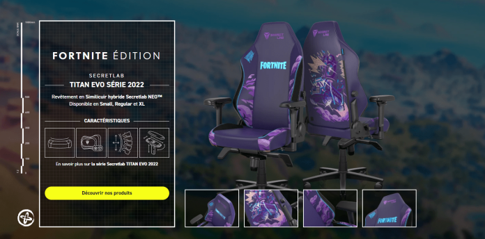 Secretlab x Fortnite, la collab' du moment